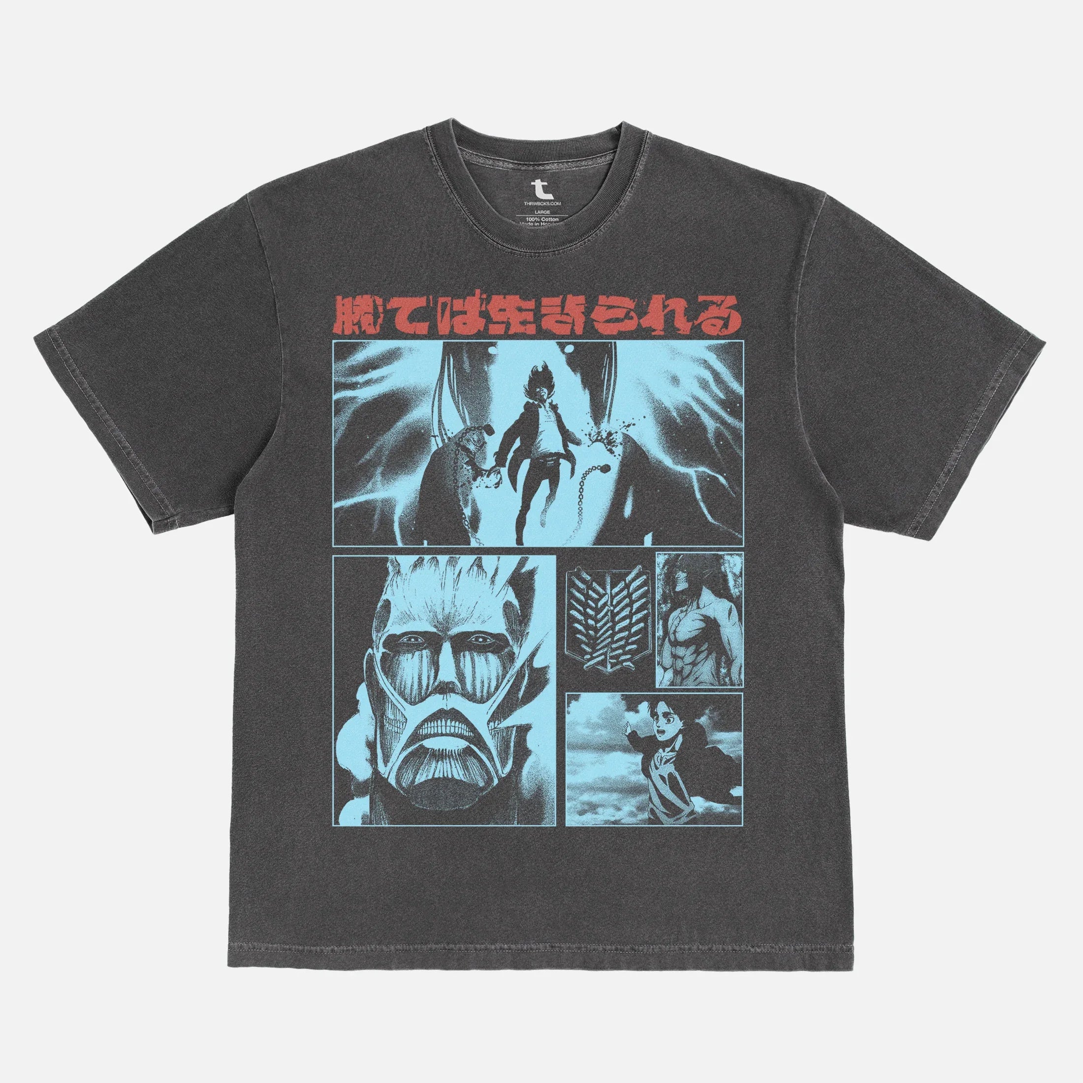 Titan Anime Anime Streetwear Graphic Tee Shirt – Throwbacks